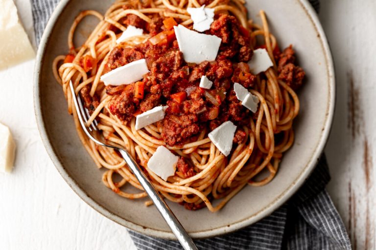 Spicy Calabrian Chili Beef Ragu - Cooking with Cocktail Rings
