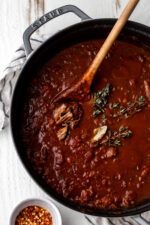 Lamb Ragu over Tagliatelle - Cooking with Cocktail Rings