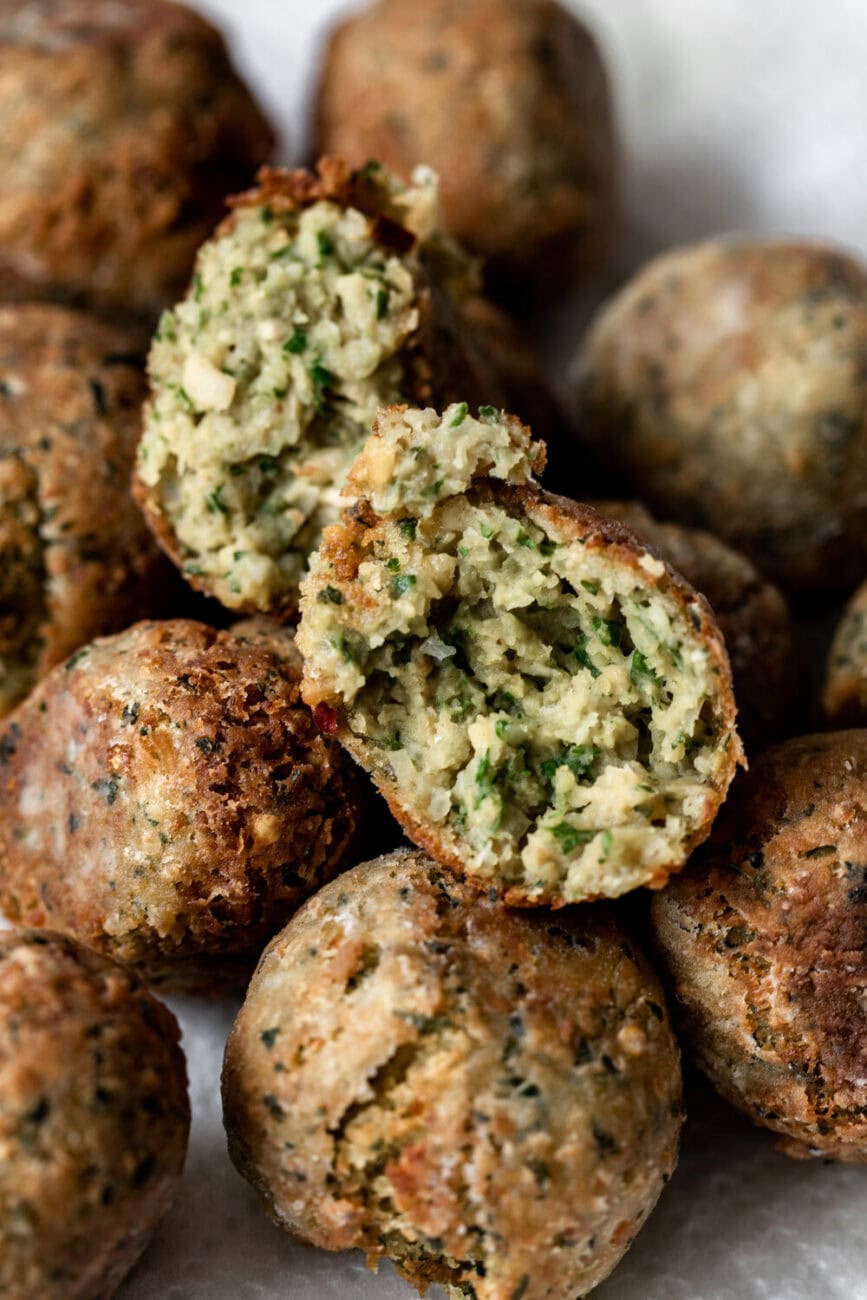 Falafel Bowl with “Tabbouleh” Rice - Cooking with Cocktail Rings