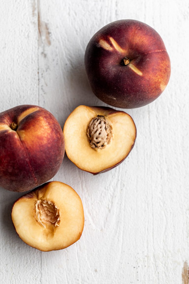Peach Cornbread Upside-Down Cake - Cooking with Cocktail Rings