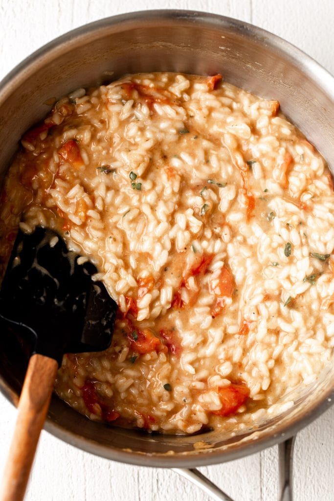 Confit Tomato Risotto - Cooking with Cocktail Rings