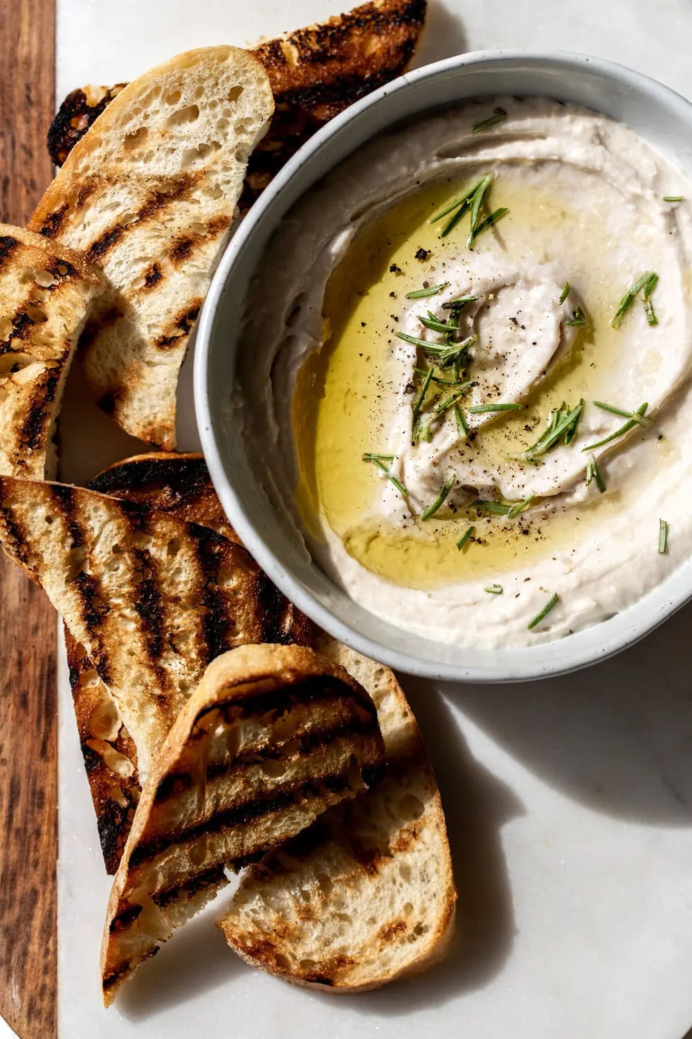 Rosemary White Bean Dip Recipe - Cooking with Cocktail Rings