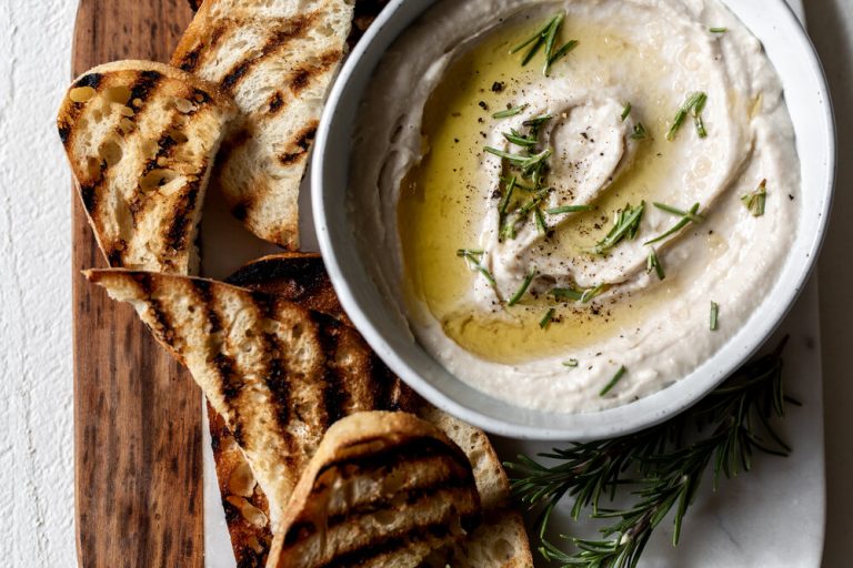 Rosemary White Bean Dip Recipe - Cooking with Cocktail Rings