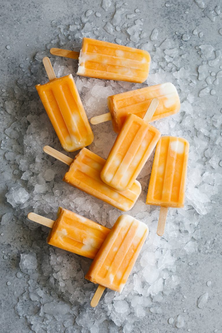 Orange Creamsicle Ice Pops - Cooking with Cocktail Rings