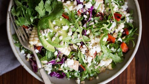 Mexican Corn Elote Grain Bowl - Cooking with Cocktail Rings