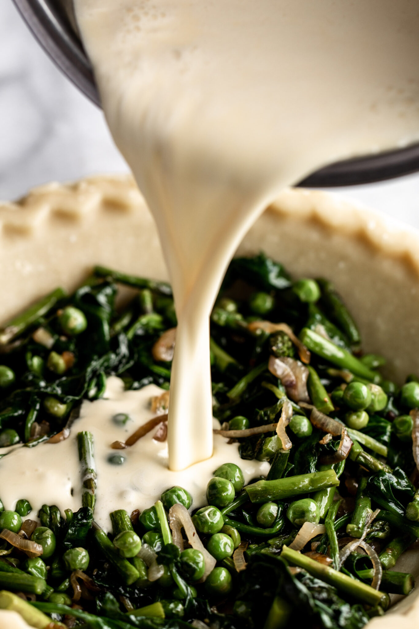 Spring Vegetable Quiche - Cooking with Cocktail Rings