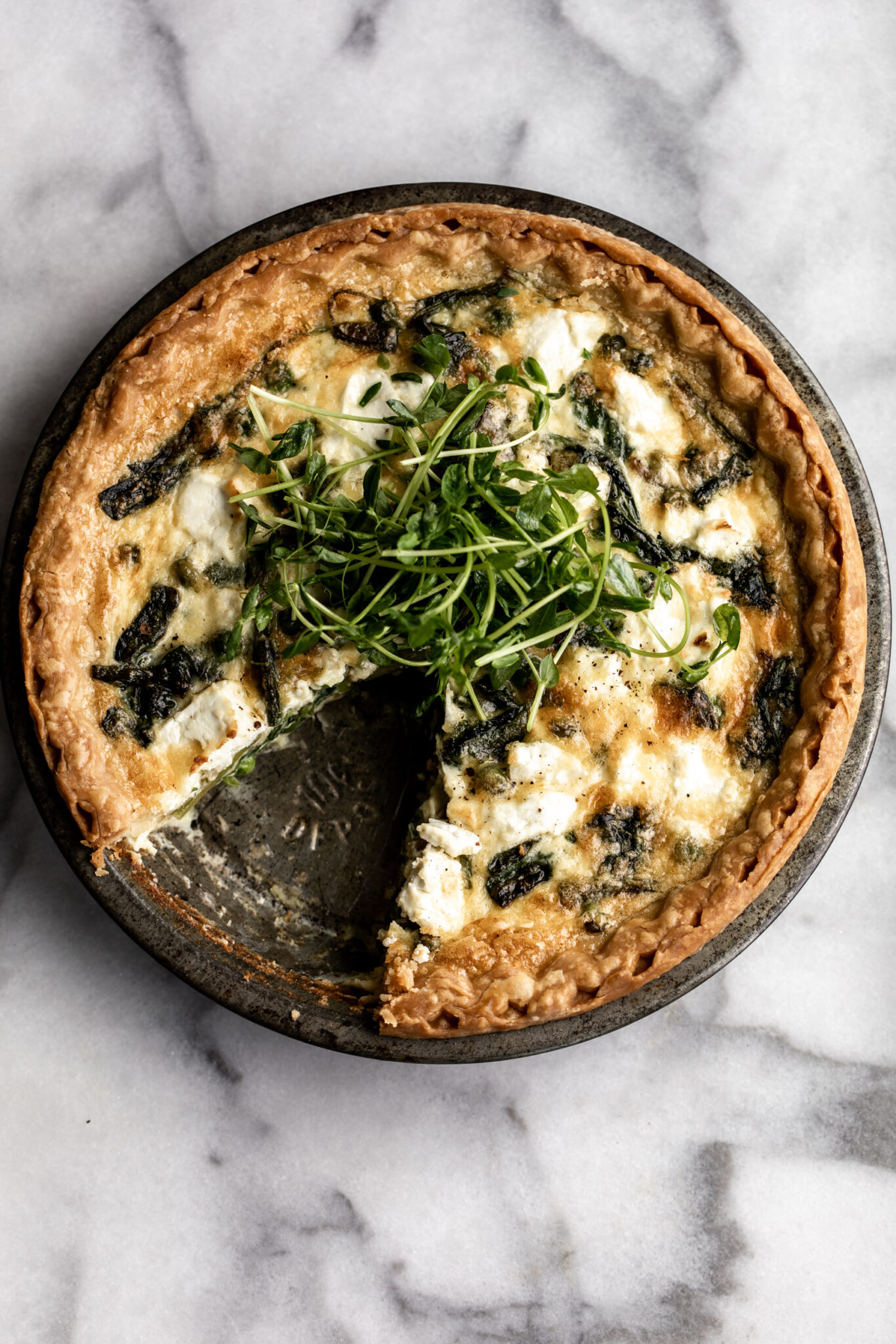 Spring Vegetable Quiche - Cooking with Cocktail Rings