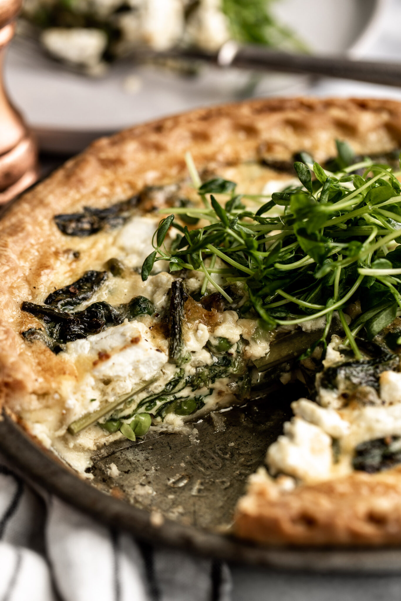 Spring Vegetable Quiche - Cooking with Cocktail Rings