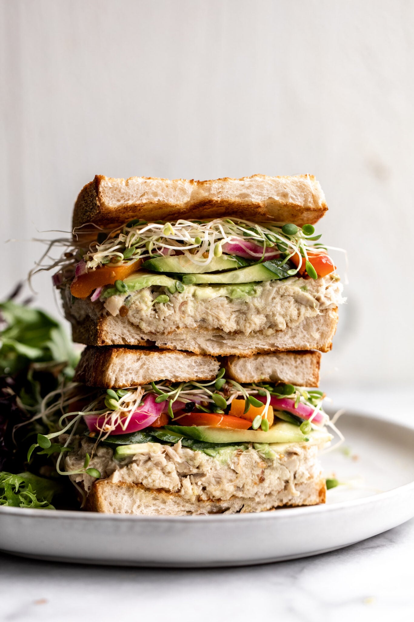 Confit Tuna Salad Sandwich - Cooking with Cocktail Rings