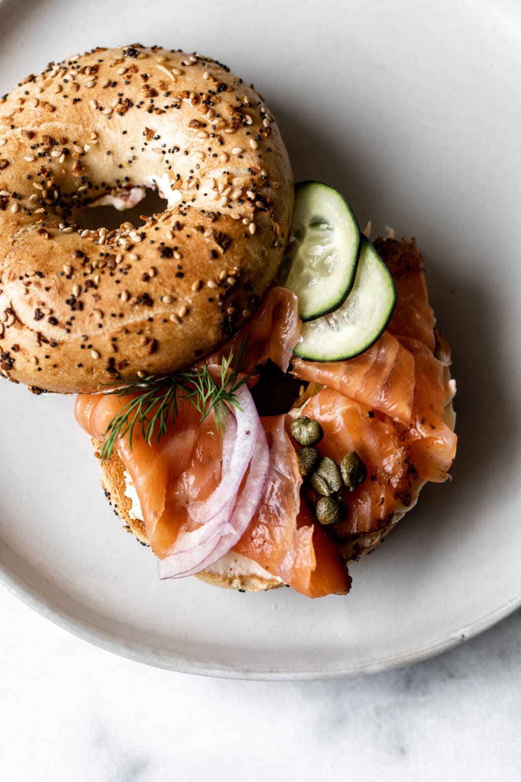 Classic Smoked Salmon Bagel Combo - Cooking with Cocktail Rings