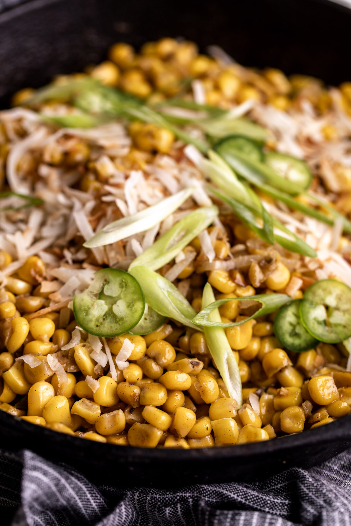 Coconut Creamed Corn - Cooking with Cocktail Rings