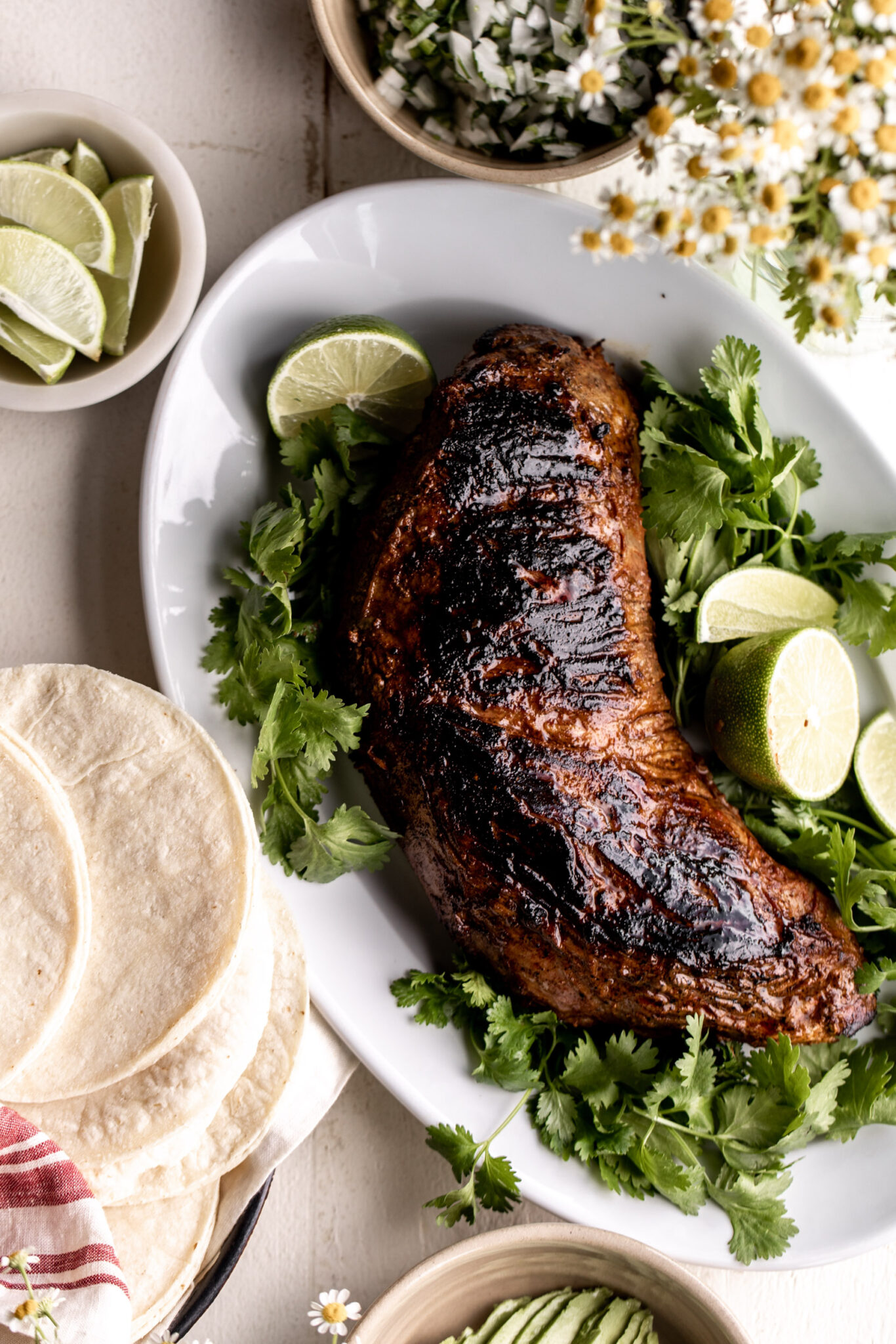 Carne Adobada Tri-Tip Tacos - Cooking with Cocktail Rings