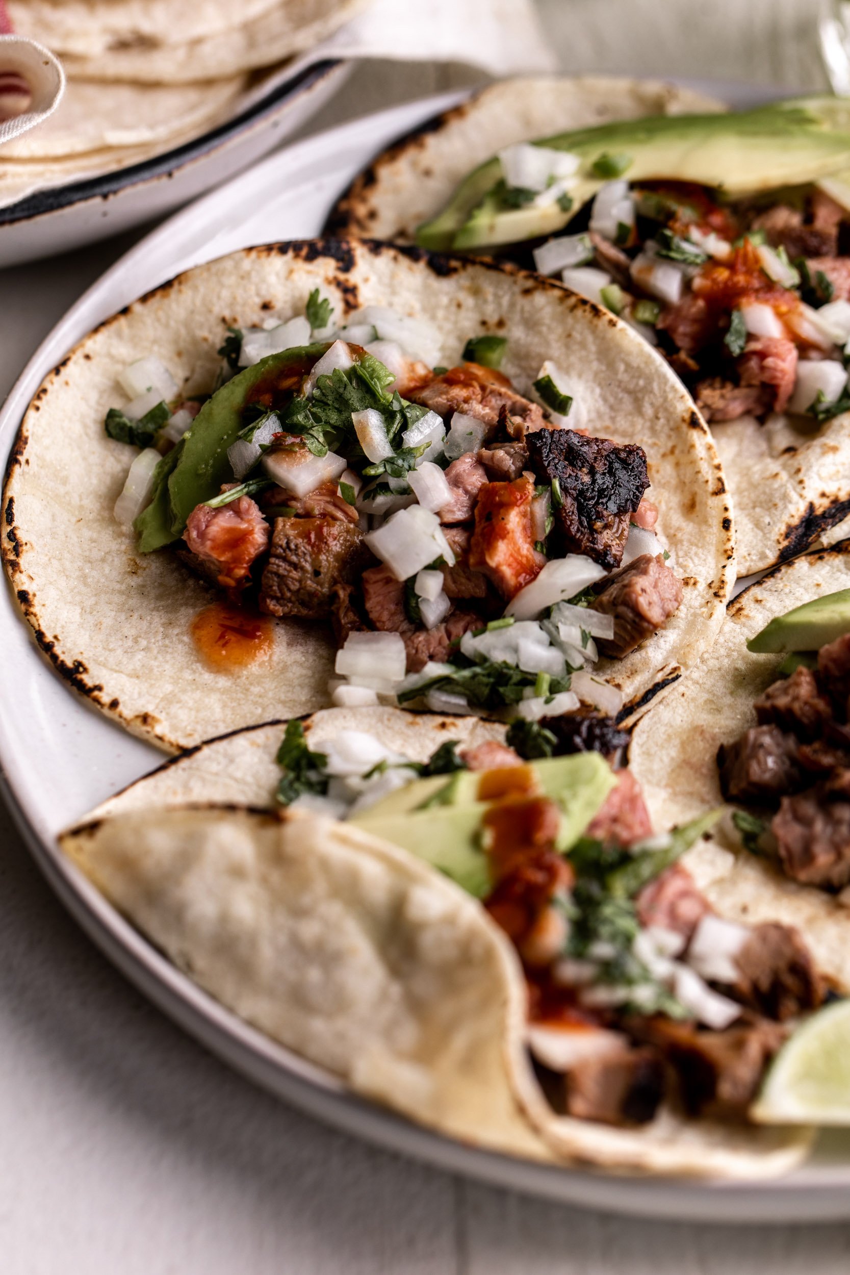 Carne Adobada Tri-Tip Tacos - Cooking with Cocktail Rings