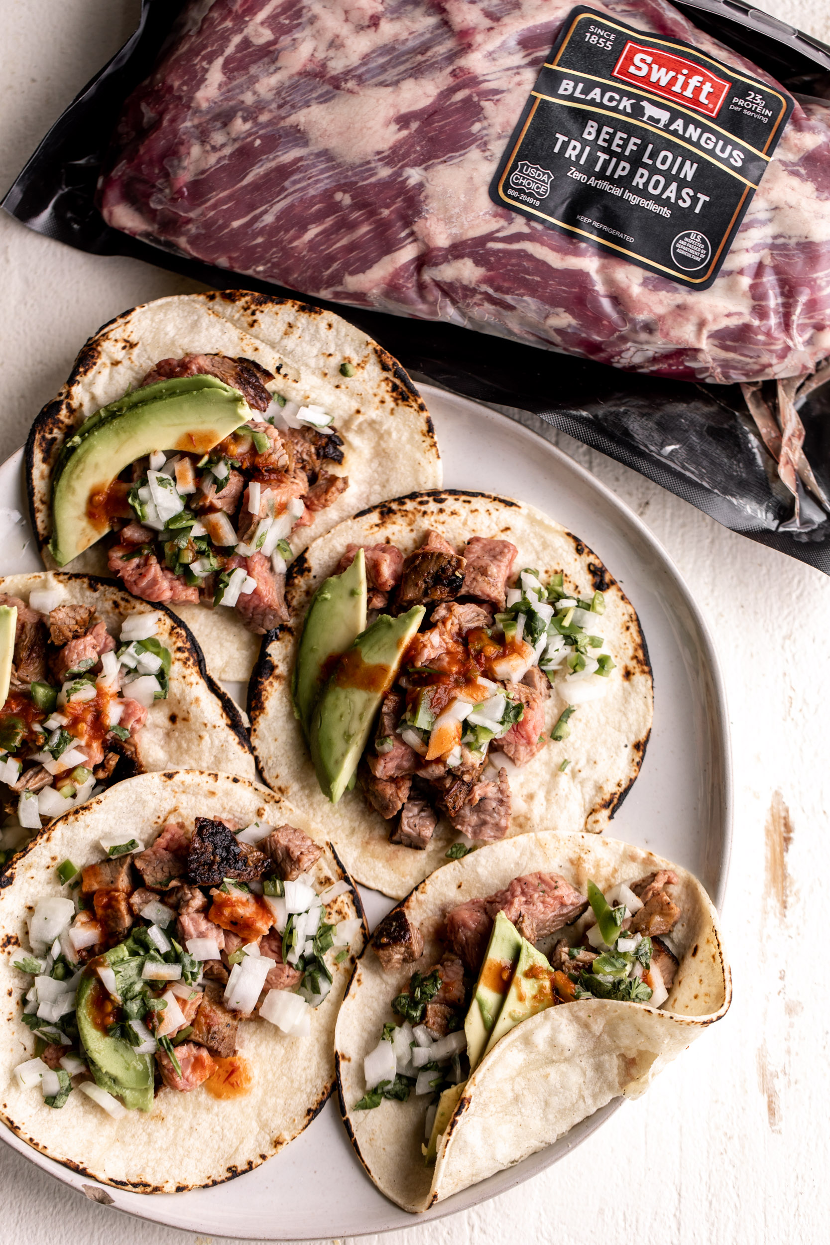 Carne Adobada Tri-Tip Tacos - Cooking with Cocktail Rings