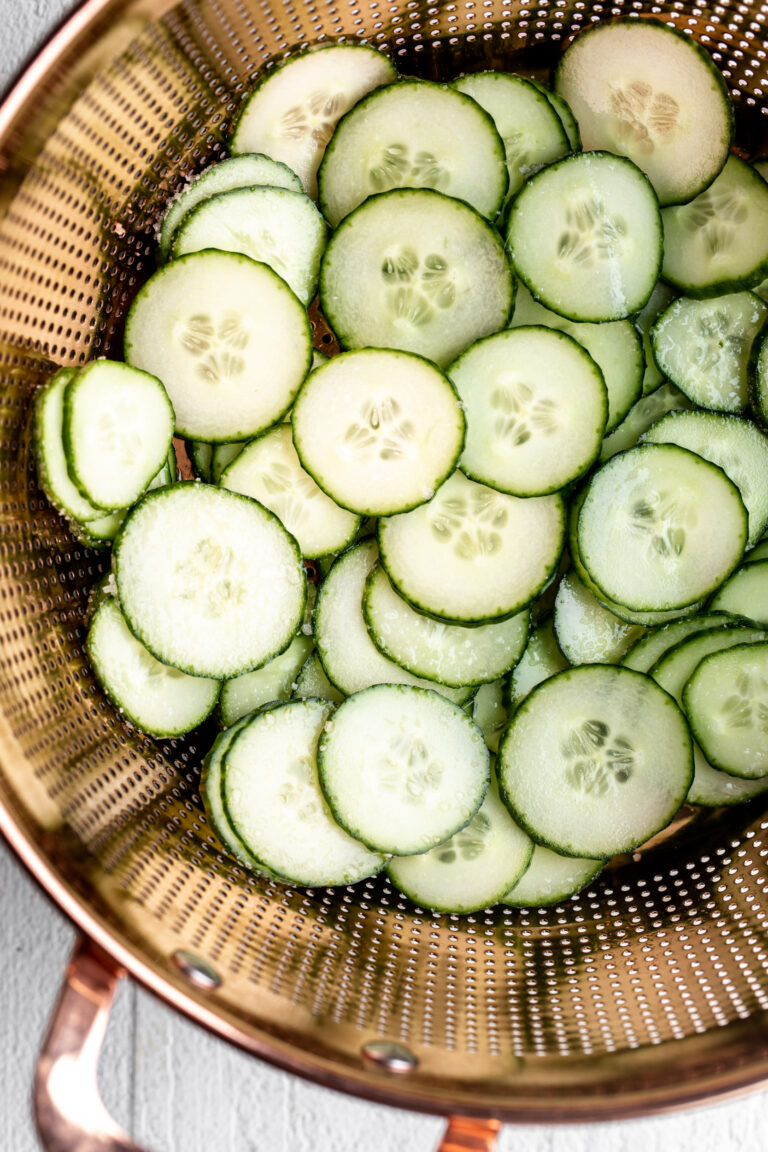 Creamy Cucumber Salad - Cooking with Cocktail Rings