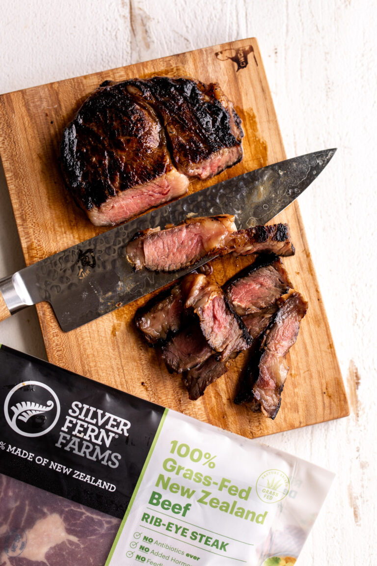 Miso Marinated Grilled Ribeye with Bok Choy and Rice