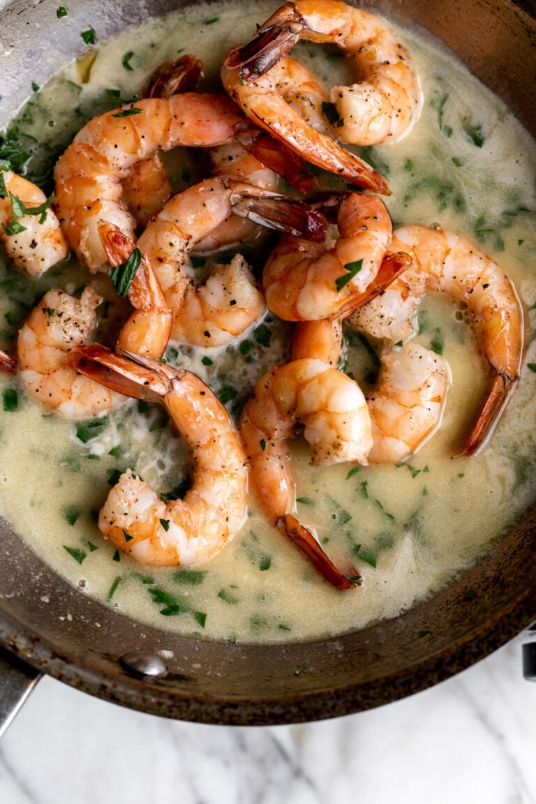 Shrimp Scampi Risotto - Cooking with Cocktail Rings