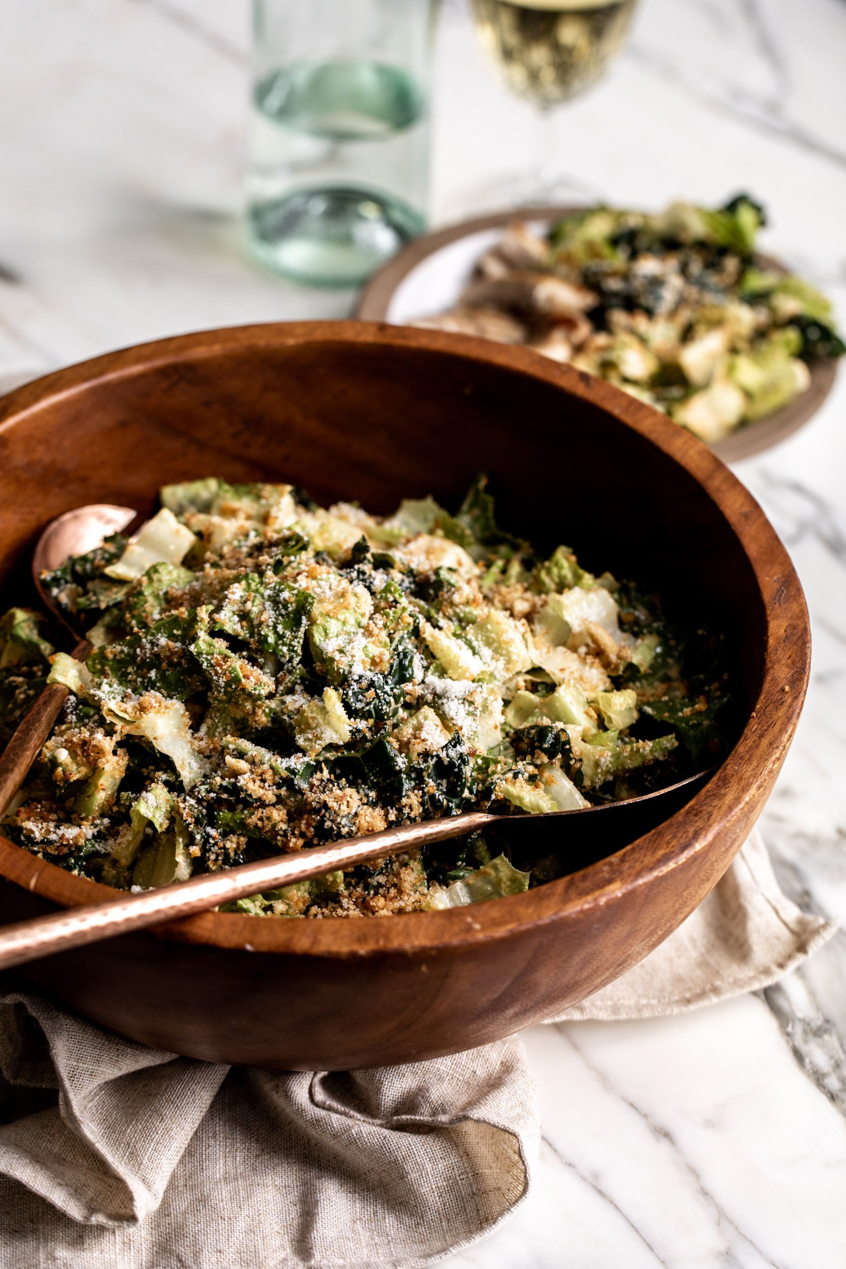 Spicy Caesar Salad Recipe - Cooking with Cocktail Rings