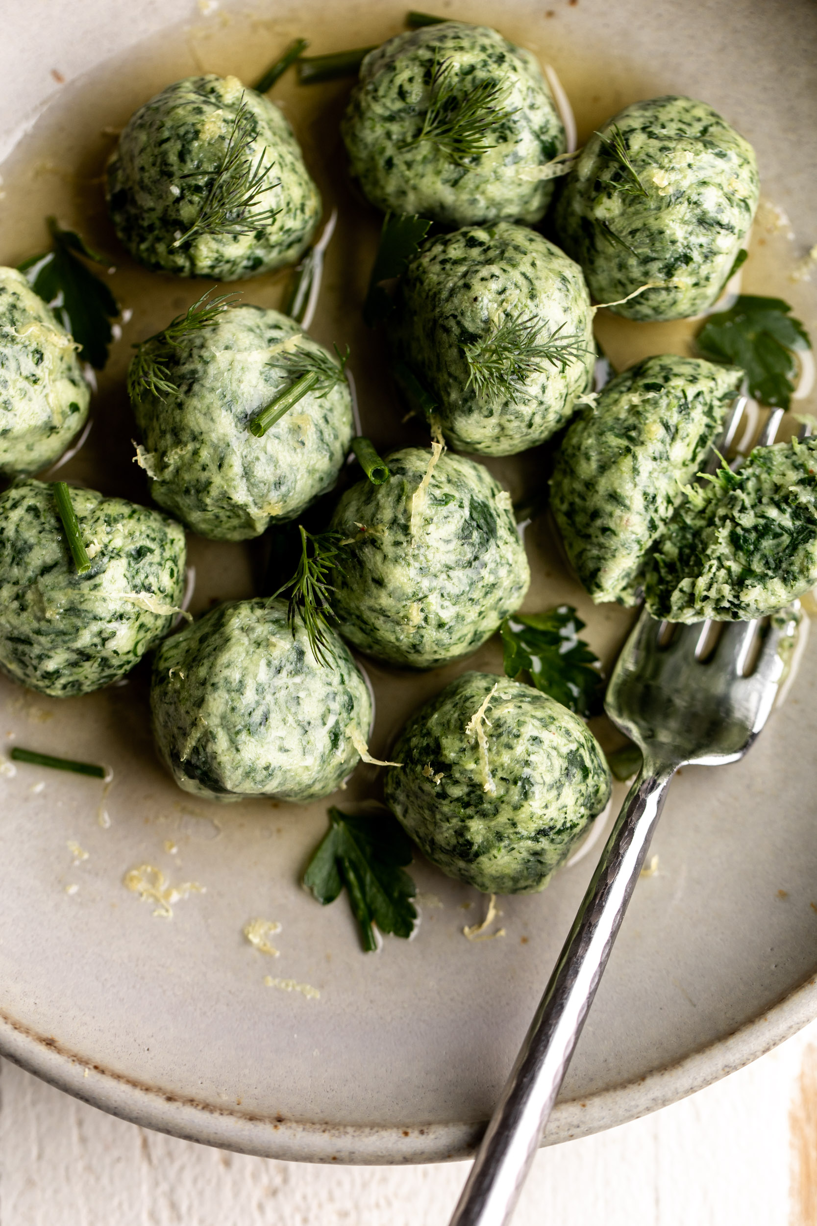 Spinach and Ricotta Gnudi - Cooking with Cocktail Rings