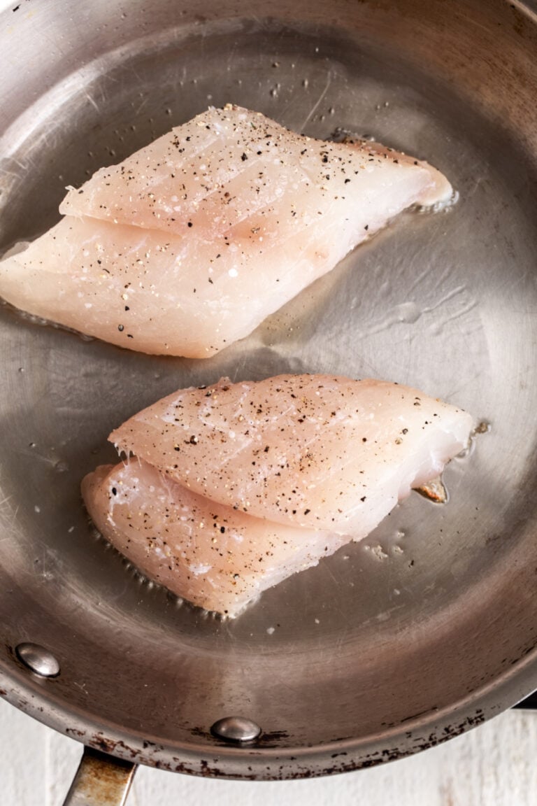Pan-Seared White Fish - Cooking with Cocktail Rings