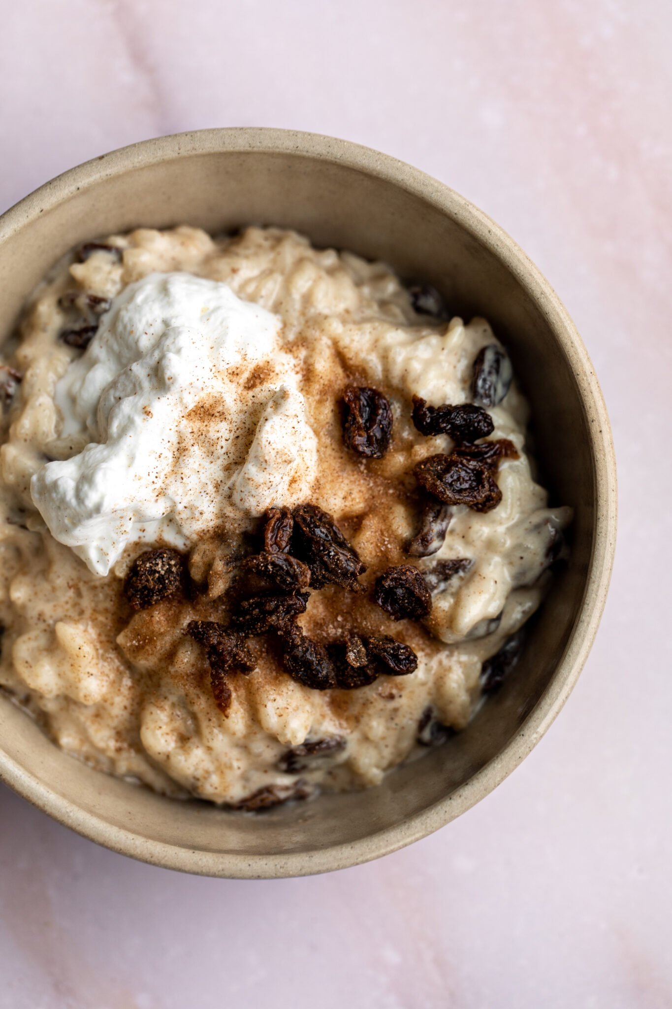 Cinnamon Raisin Rice Pudding - Cooking with Cocktail Rings
