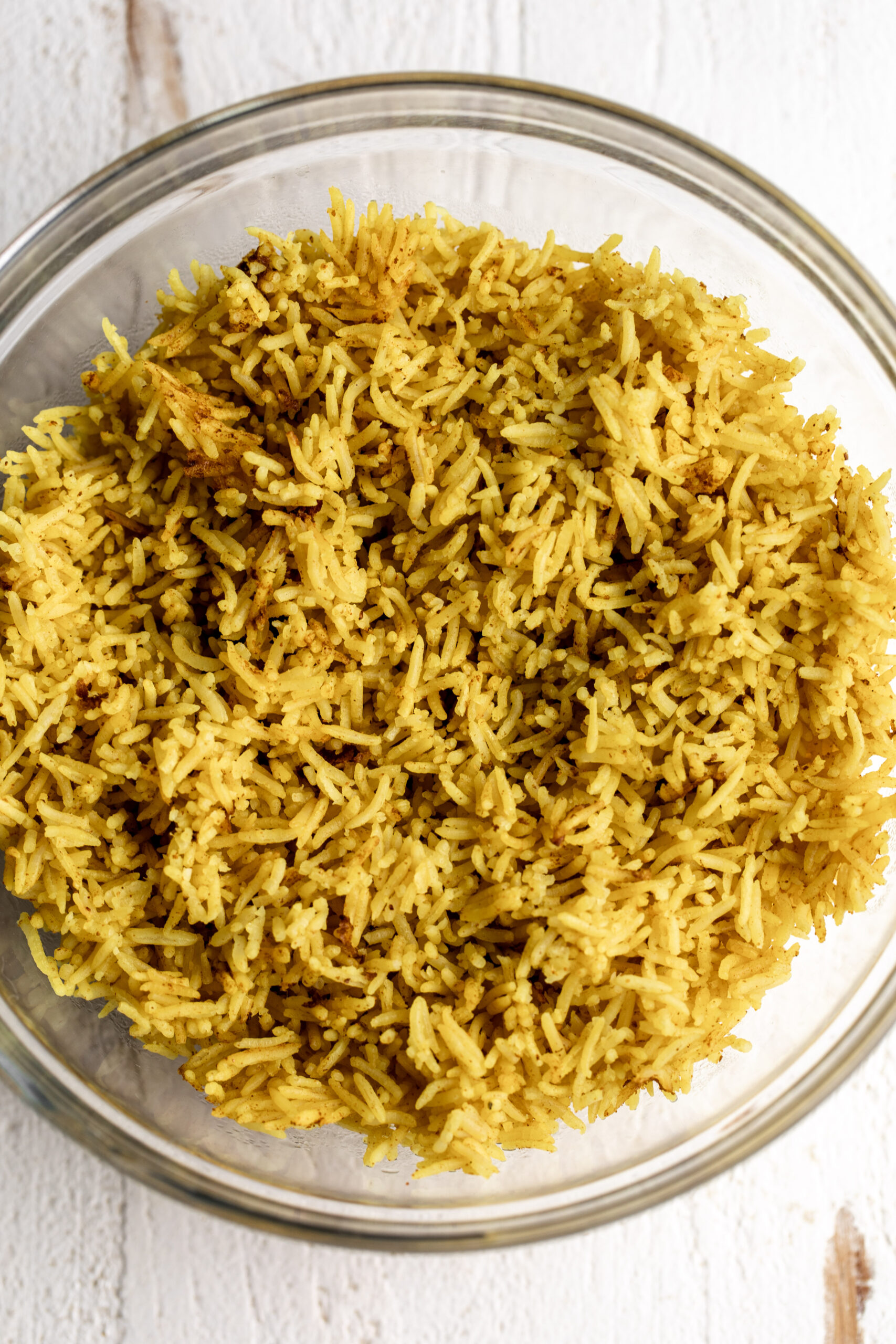 Saag Paneer over Turmeric Rice - Cooking with Cocktail Rings