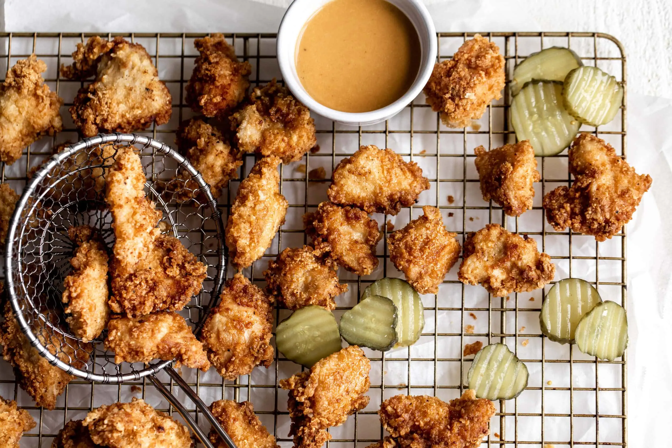 Crispy Chicken Nuggets with Tangy Dipping Sauce - Cooking with Cocktail ...