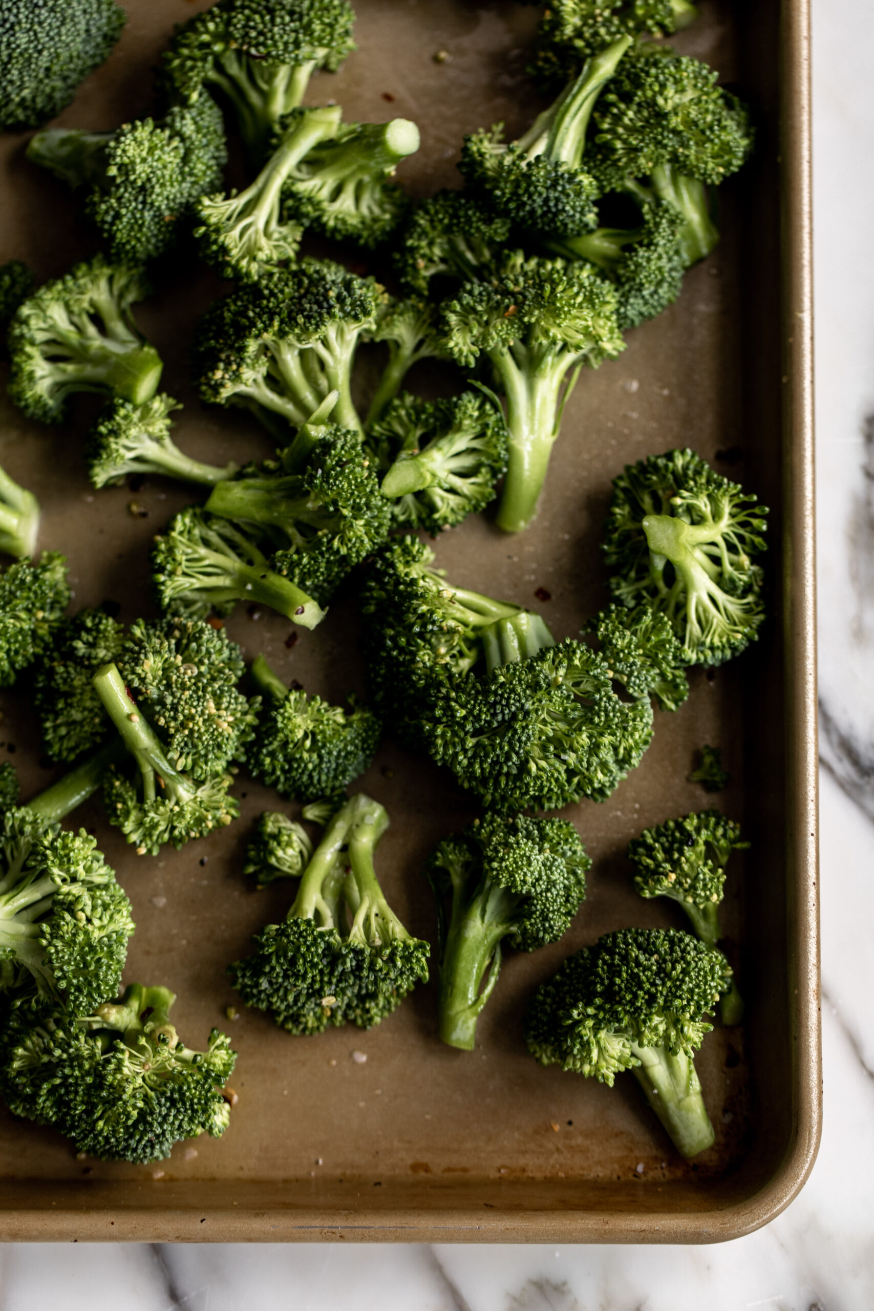 Roasted Broccoli Grain Bowl with Arugula - Cooking with Cocktail Rings