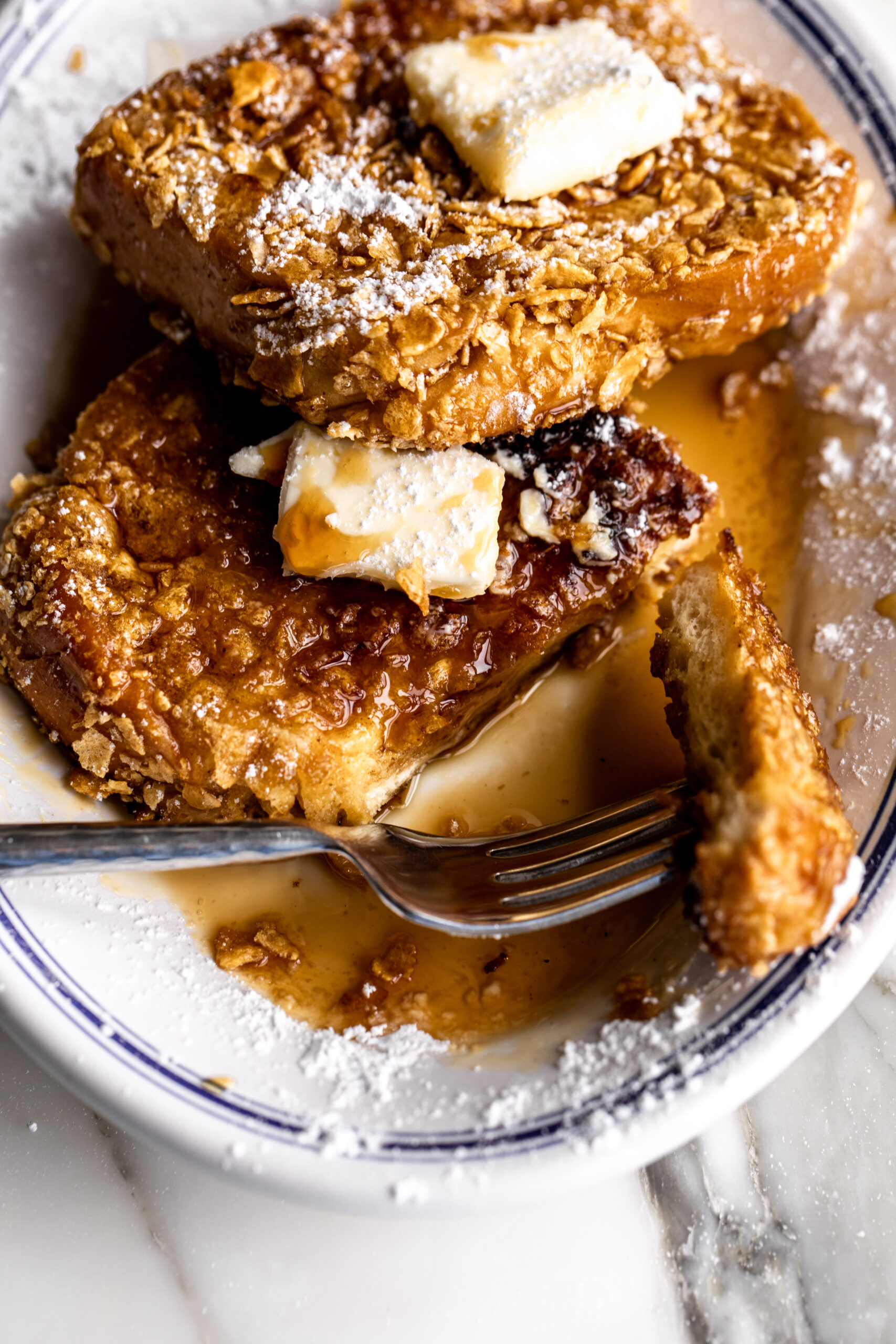 Cornflake French Toast - Cooking with Cocktail Rings