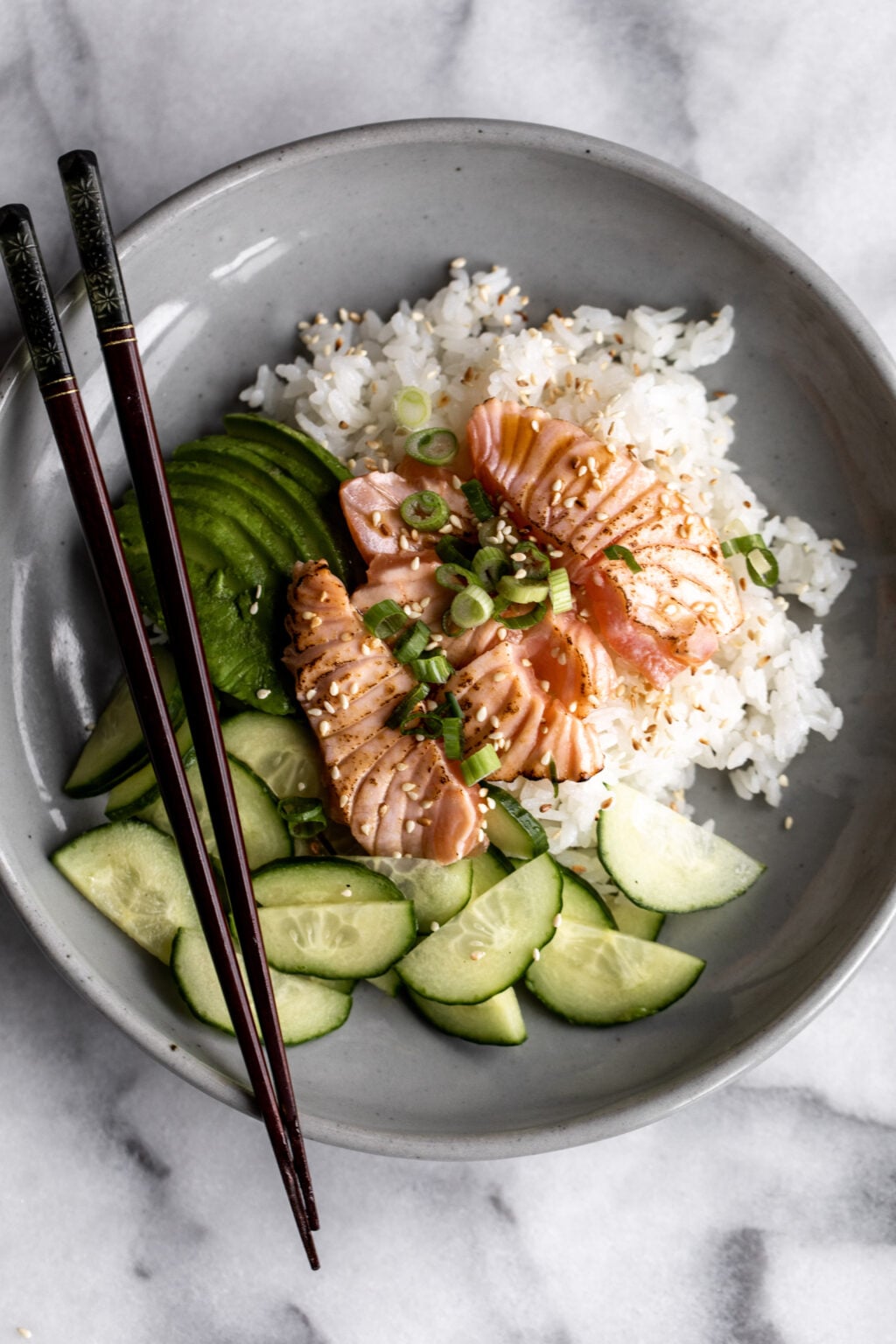 Seared Salmon Sushi (Aburi) - Cooking with Cocktail Rings