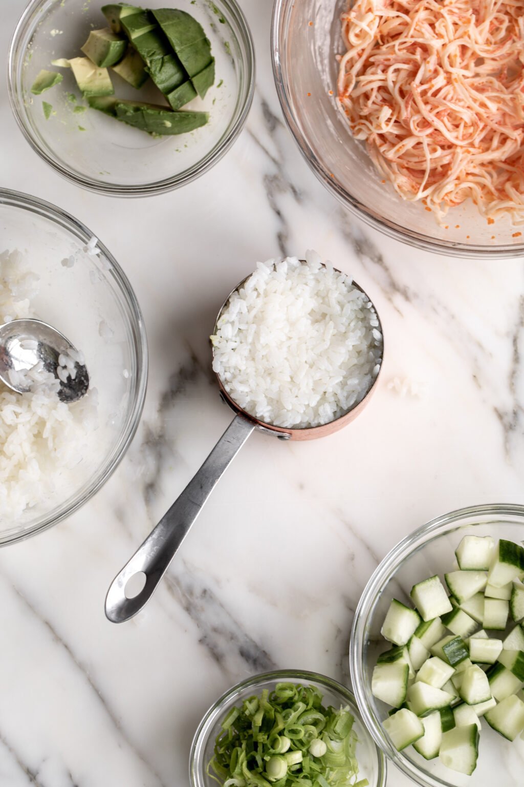 California Roll Sushi Stack - Cooking with Cocktail Rings