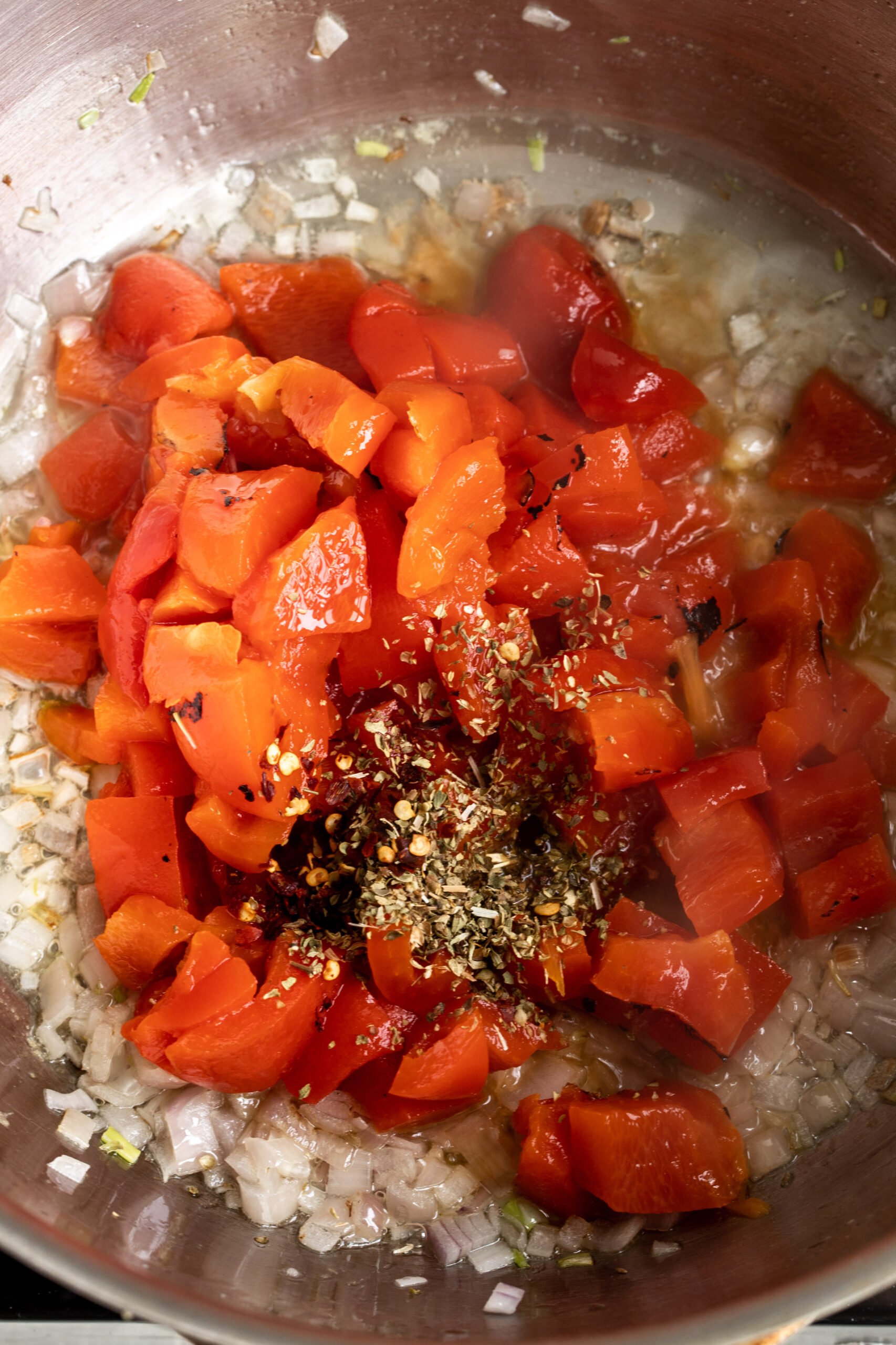 Baked Chile Relleno De Mariscos - Cooking with Cocktail Rings