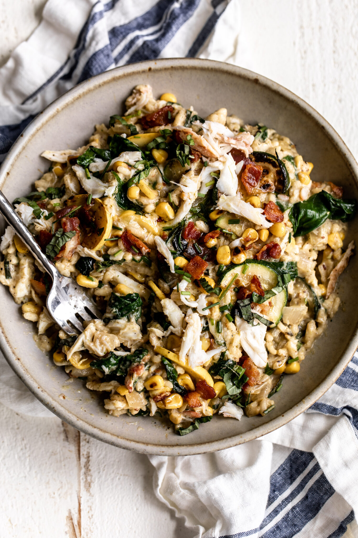 Summer Vegetable Risotto - Cooking with Cocktail Rings