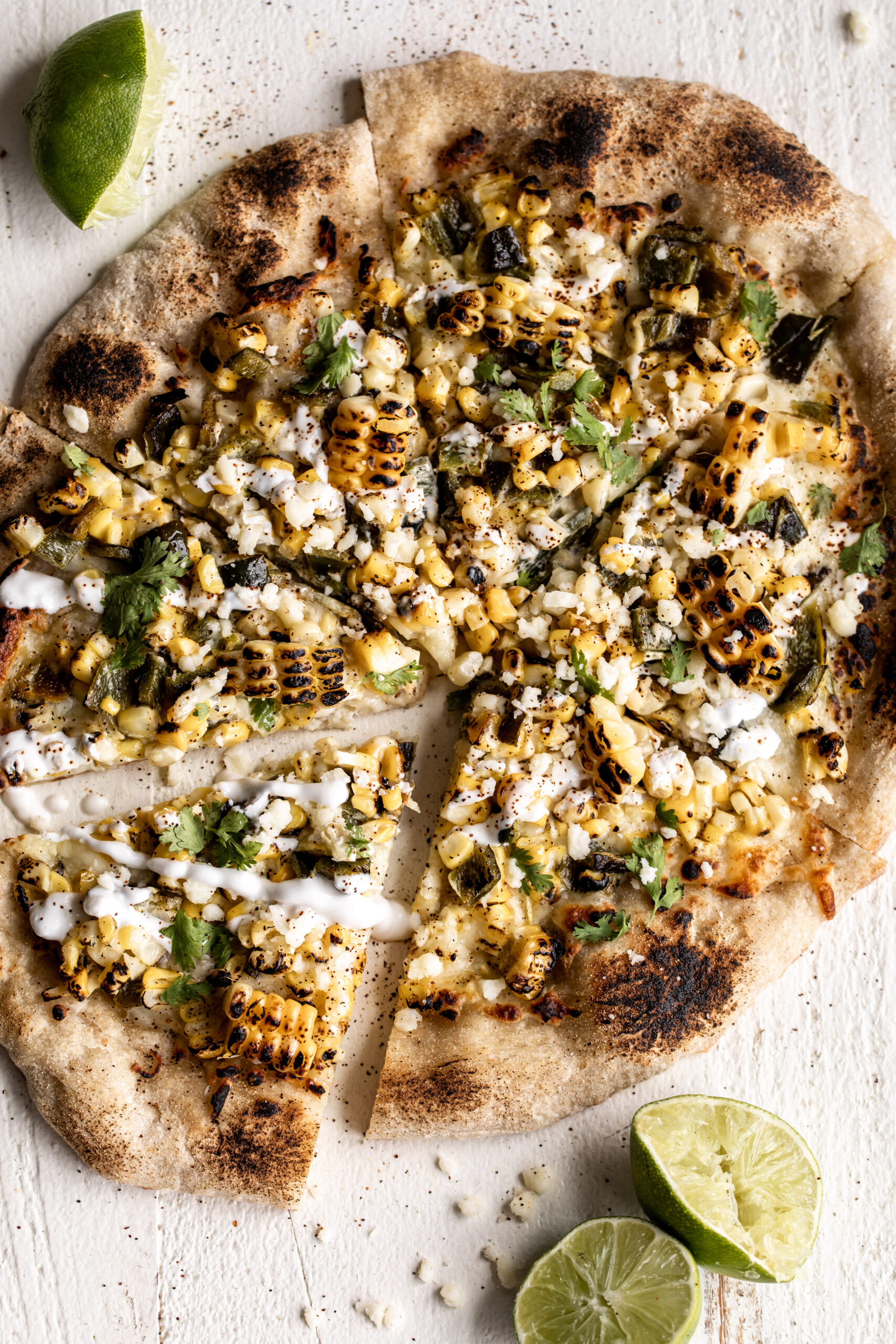 Elote Pizza - Cooking with Cocktail Rings