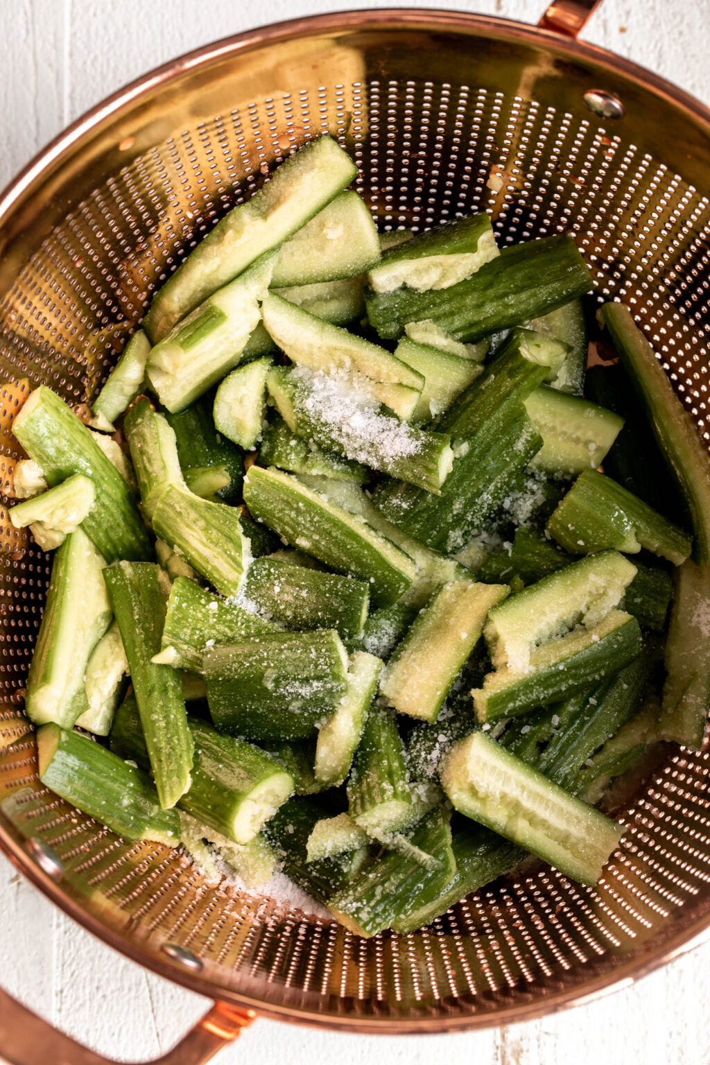 Smashed Cucumber Salad - Cooking with Cocktail Rings
