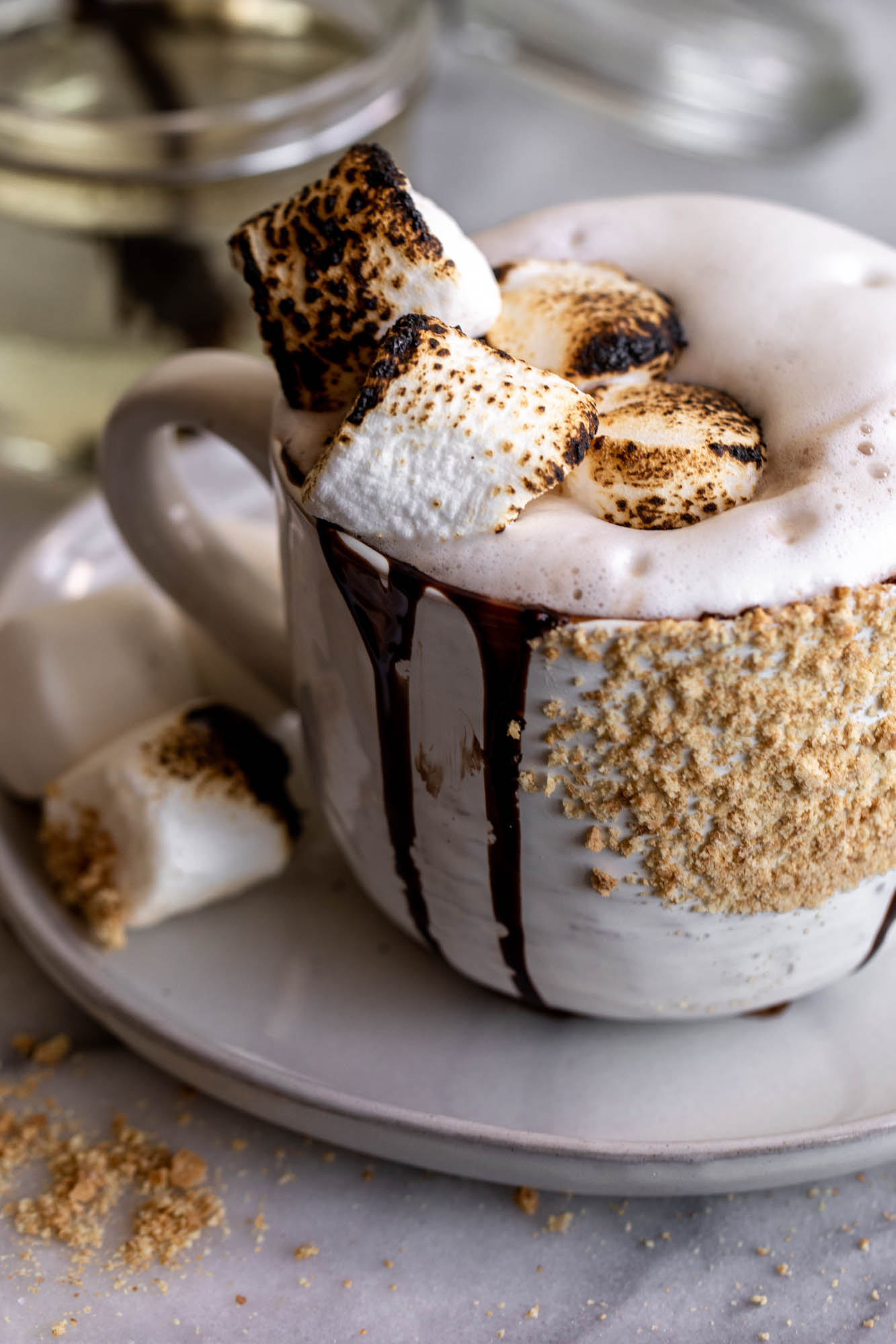 Campfire S'mores Latte - Cooking with Cocktail Rings