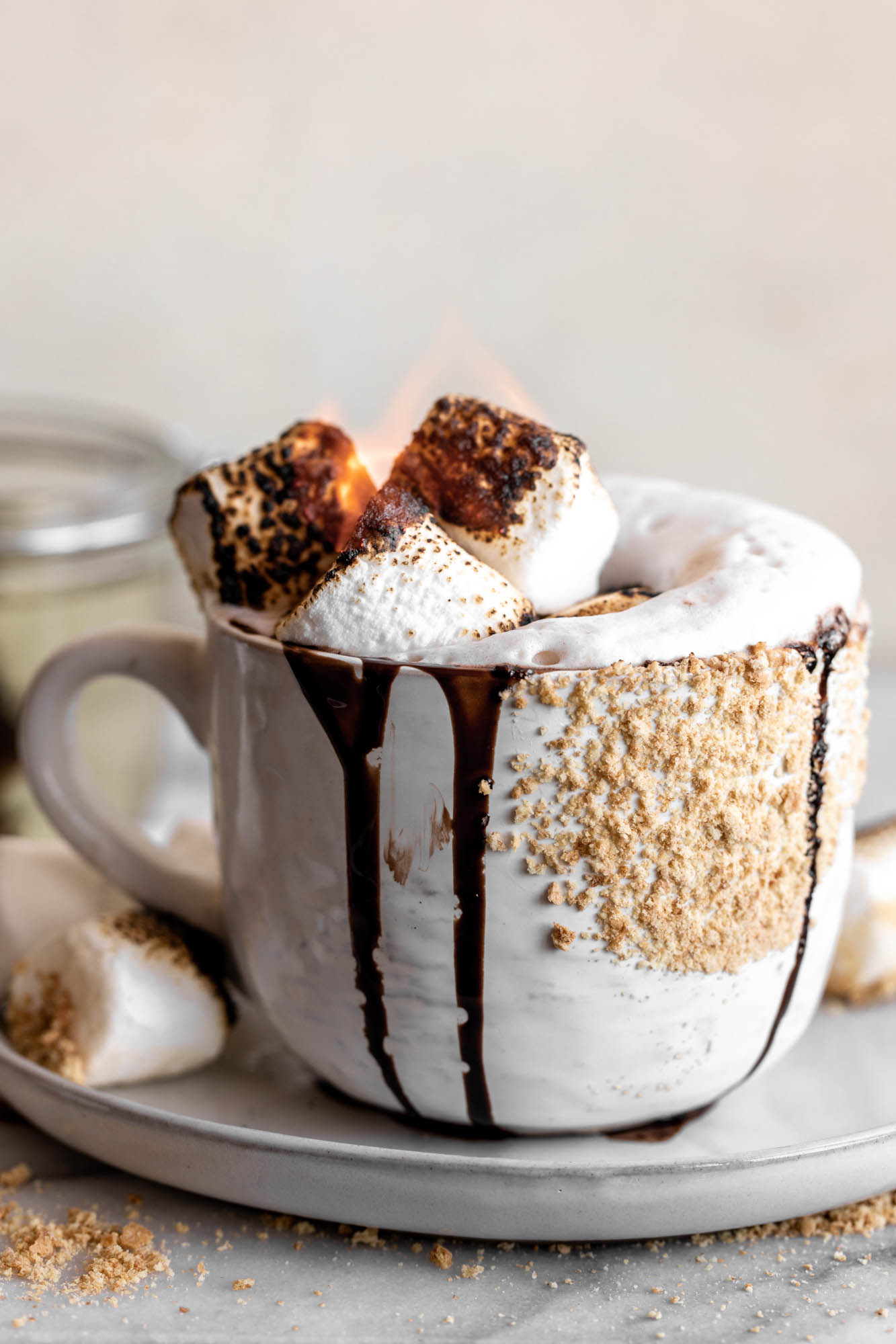 Campfire S'mores Latte - Cooking with Cocktail Rings