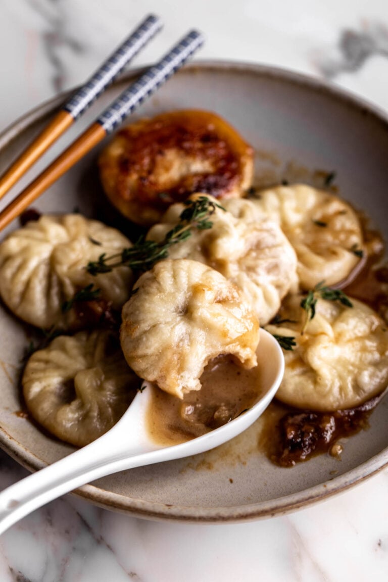 French Onion Soup Dumplings - Cooking with Cocktail Rings