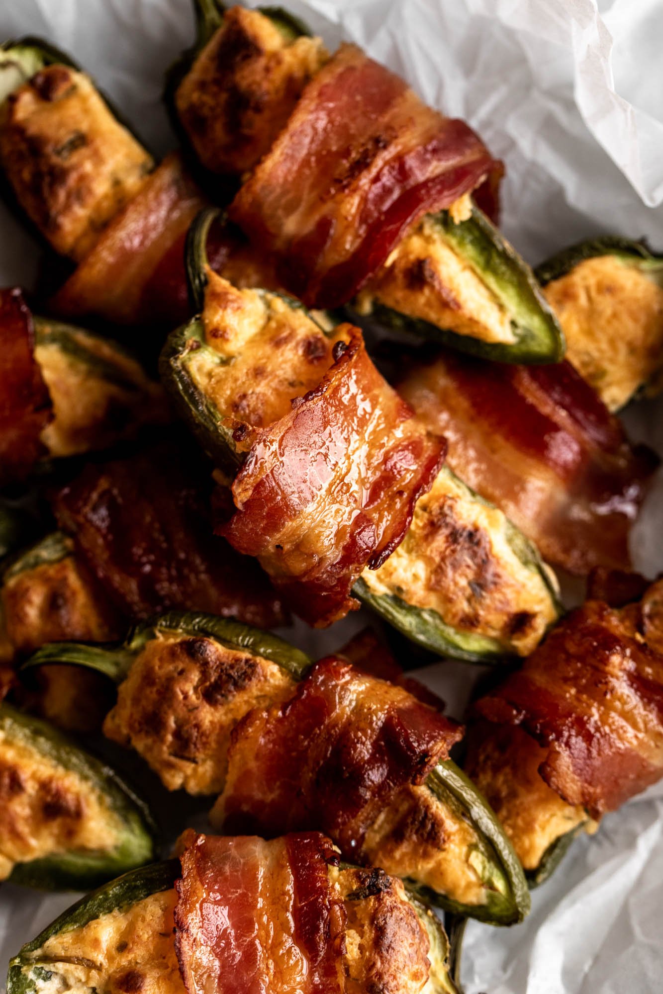 Bacon Wrapped Jalapeño Poppers - Cooking with Cocktail Rings
