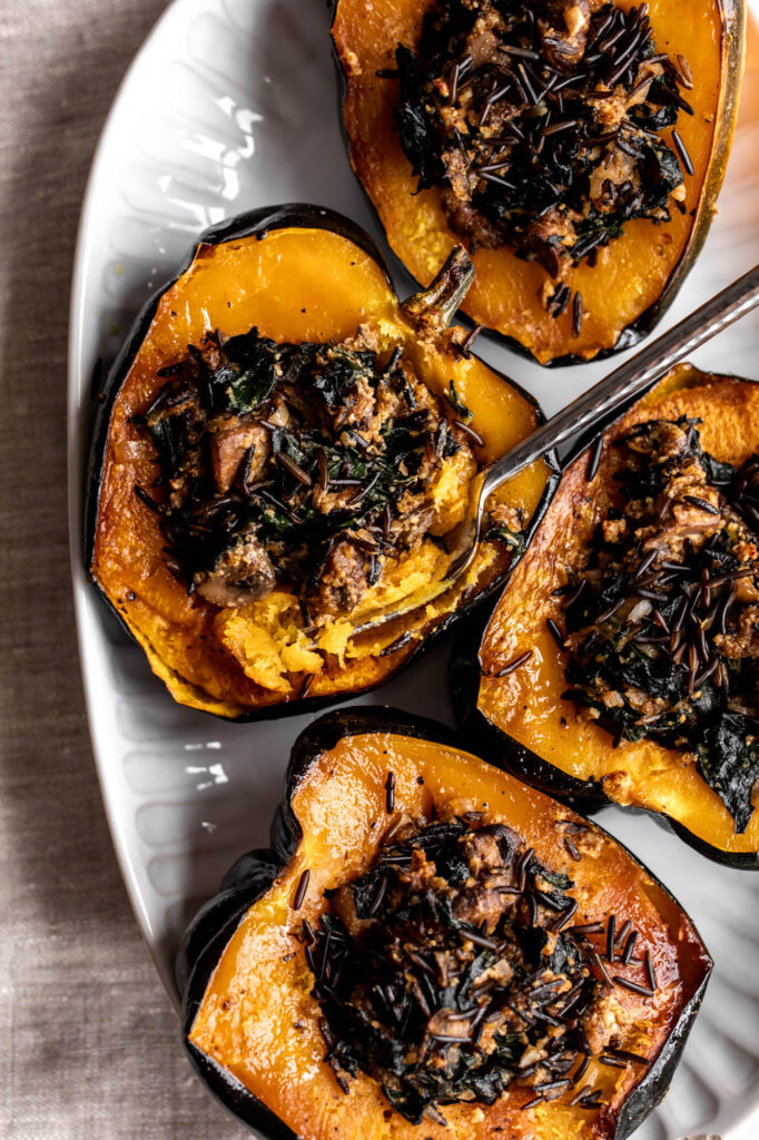 Stuffed Acorn Squash Cooking With Cocktail Rings Stuffed Acorn Squash Cooking With Cocktail Rings