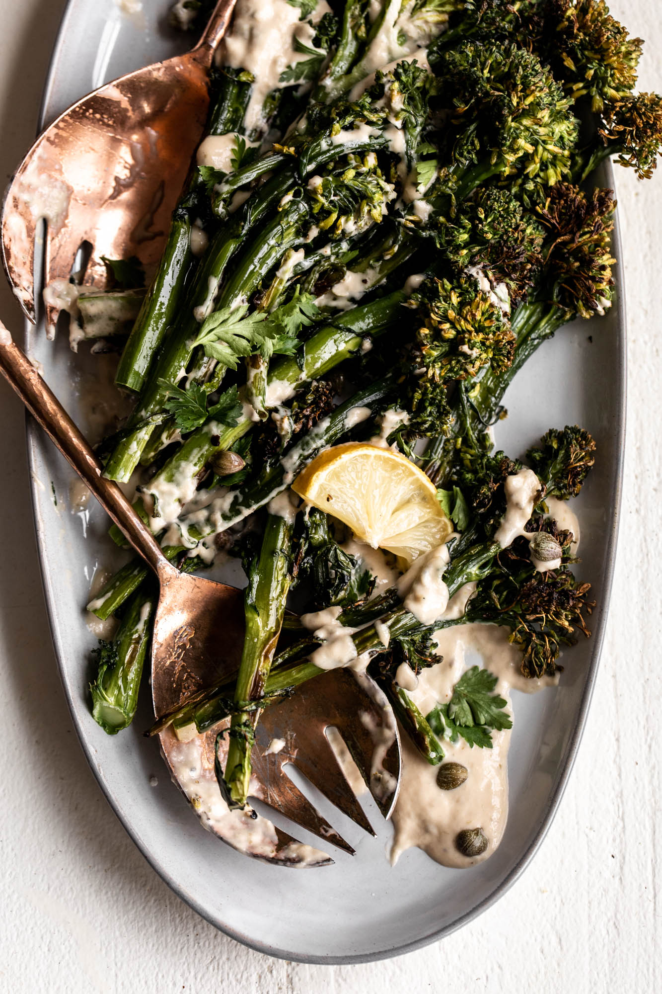 Charred Broccolini with Tonnato Sauce