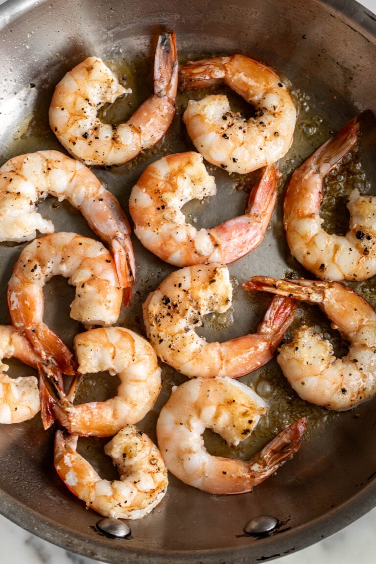 Summer Shrimp Scampi Pasta - Cooking with Cocktail Rings