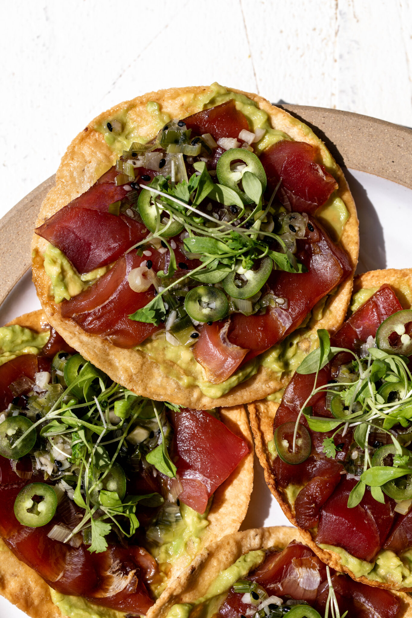 Tuna Tostadas - Cooking with Cocktail Rings