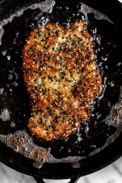 Everything Bagel Chicken Cutlets - Cooking with Cocktail Rings
