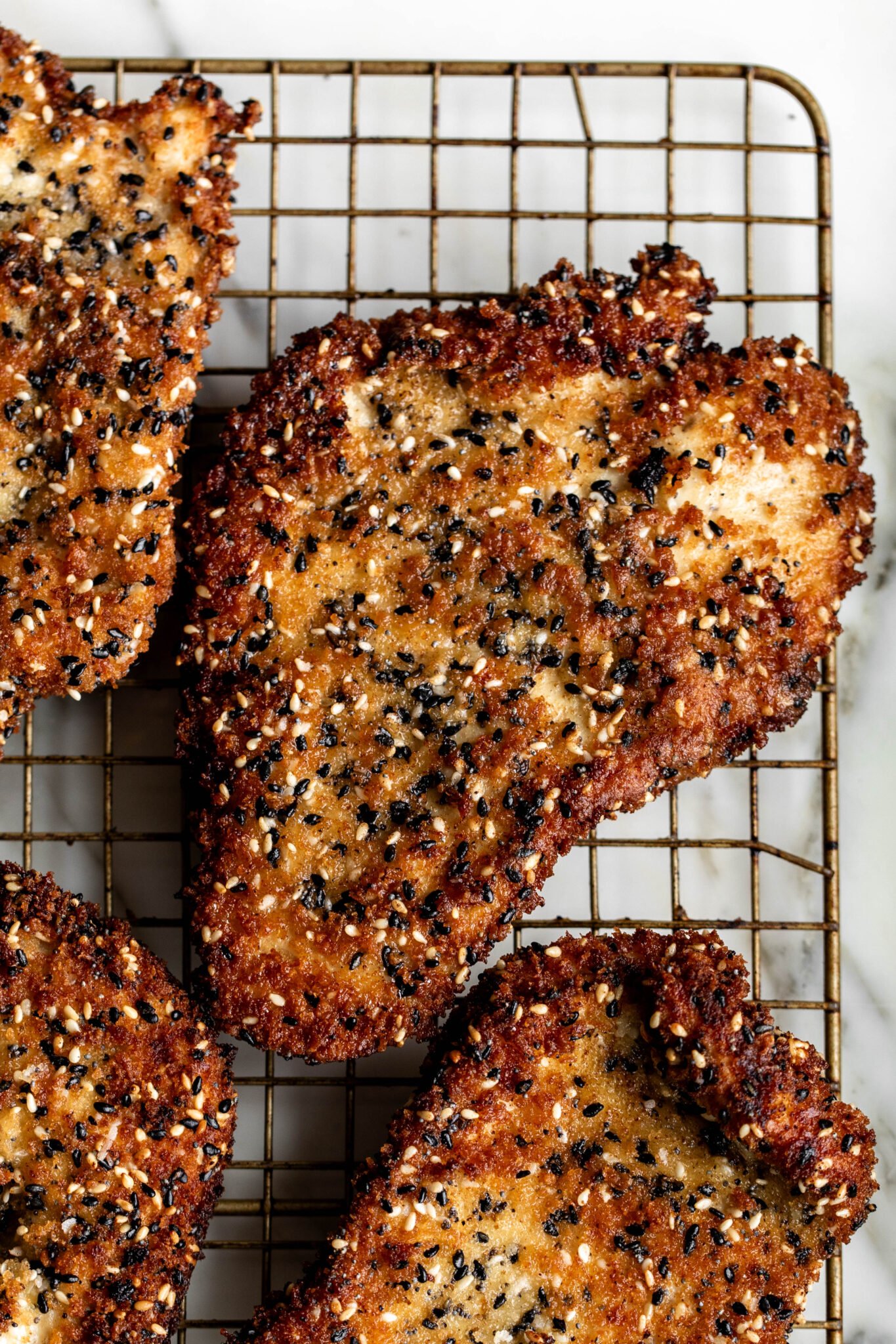 Everything Bagel Chicken Cutlets - Cooking with Cocktail Rings