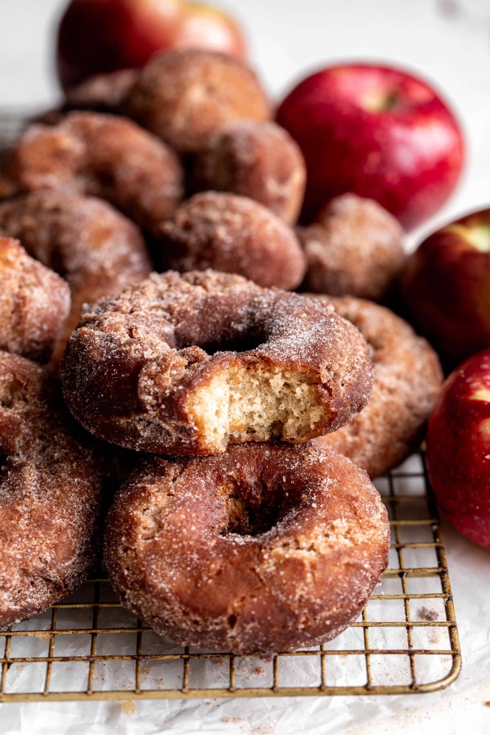 Fried Apple Cider Donuts - Cooking with Cocktail Rings