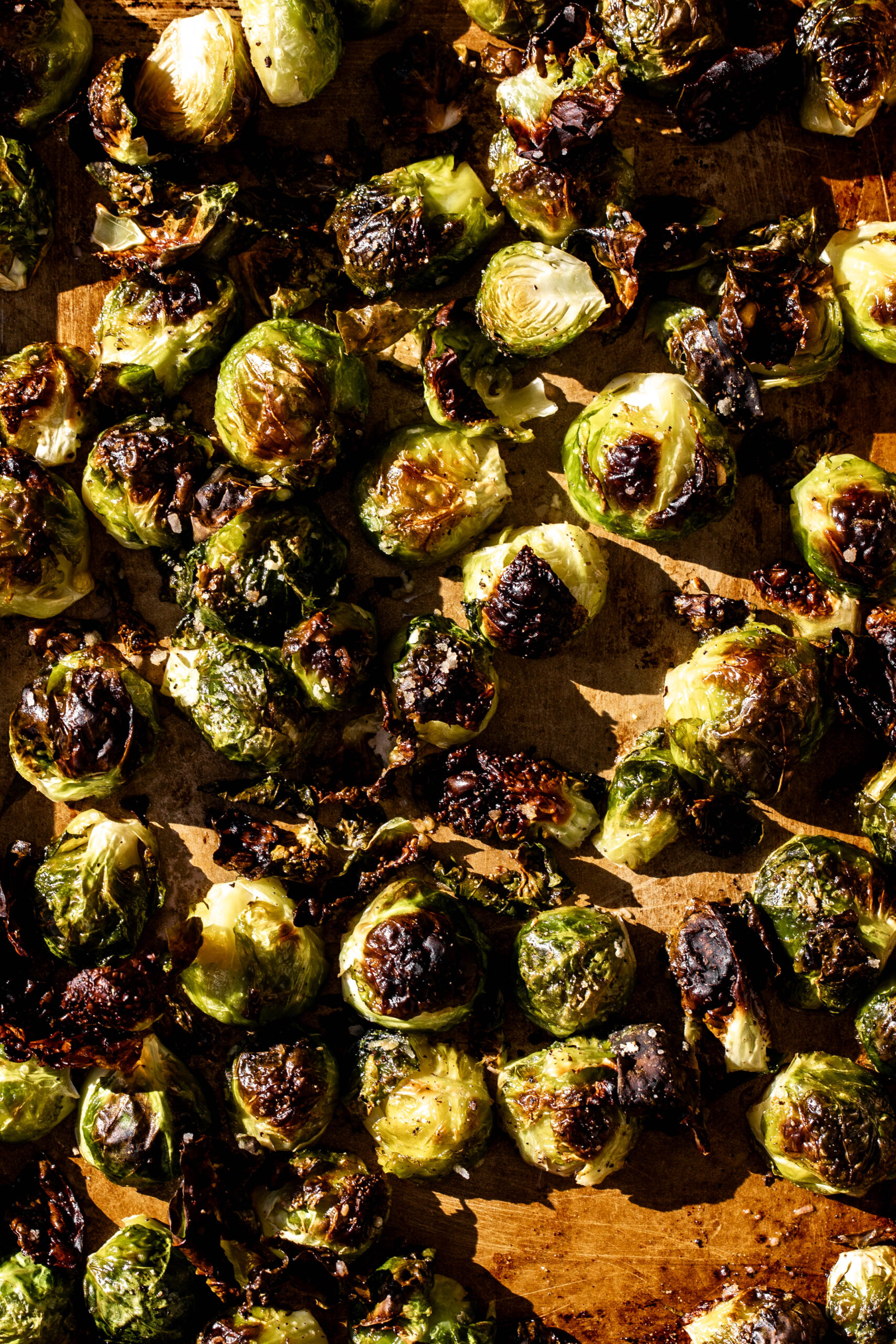 Balsamic Sriracha Roasted Brussels Sprouts - Cooking with Cocktail Rings