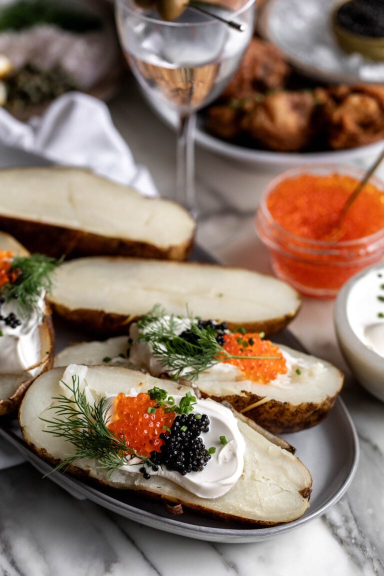 Fried Chicken and Caviar Bar - Cooking with Cocktail Rings