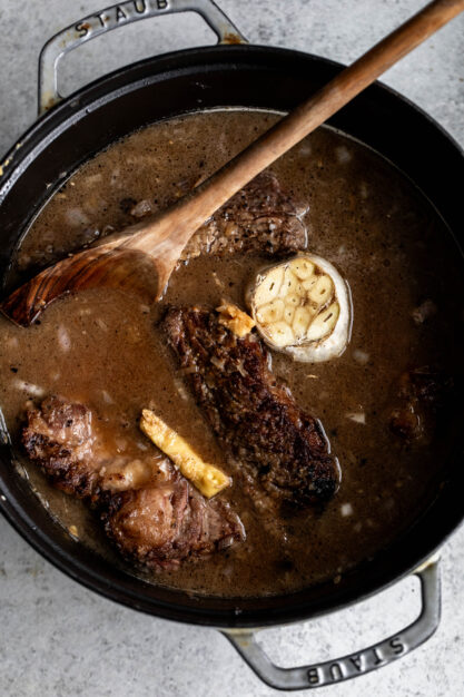 Miso Braised Short Ribs - Cooking with Cocktail Rings
