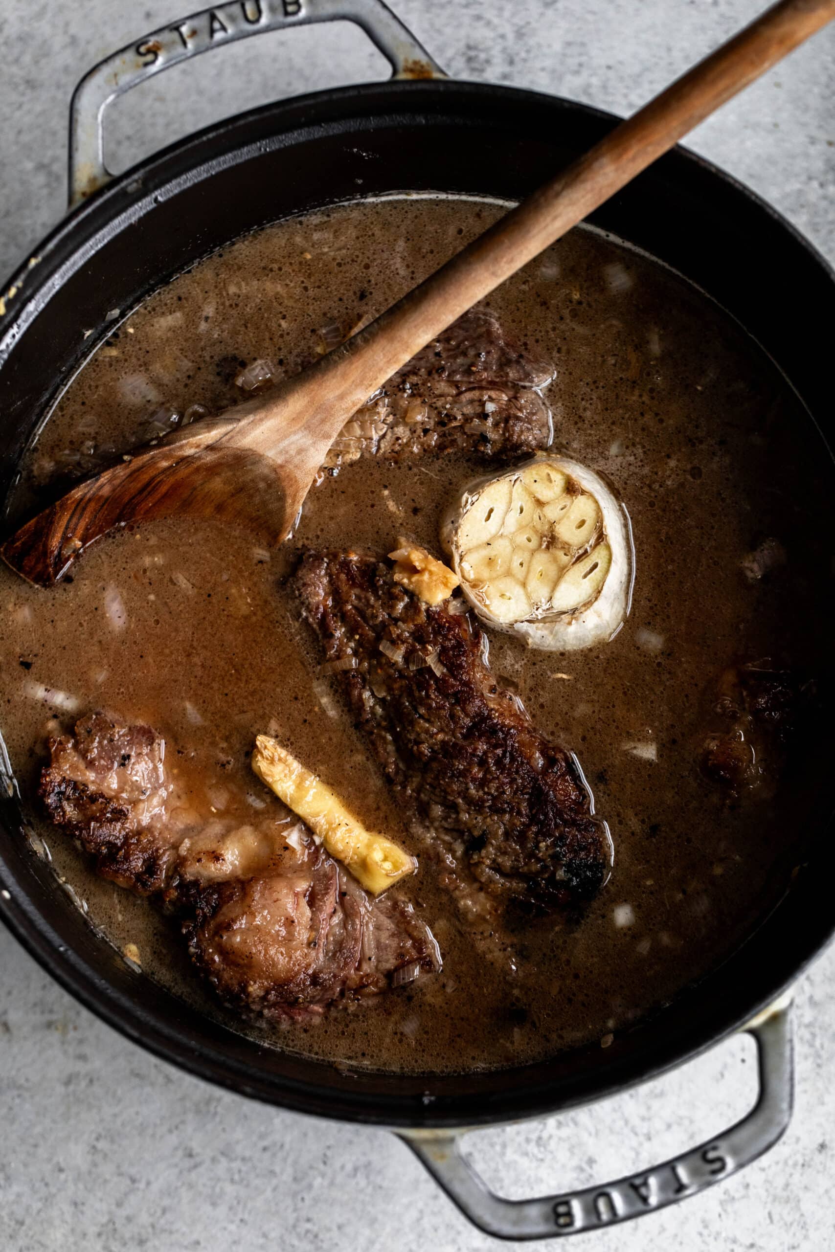 Miso Braised Short Ribs - Cooking with Cocktail Rings